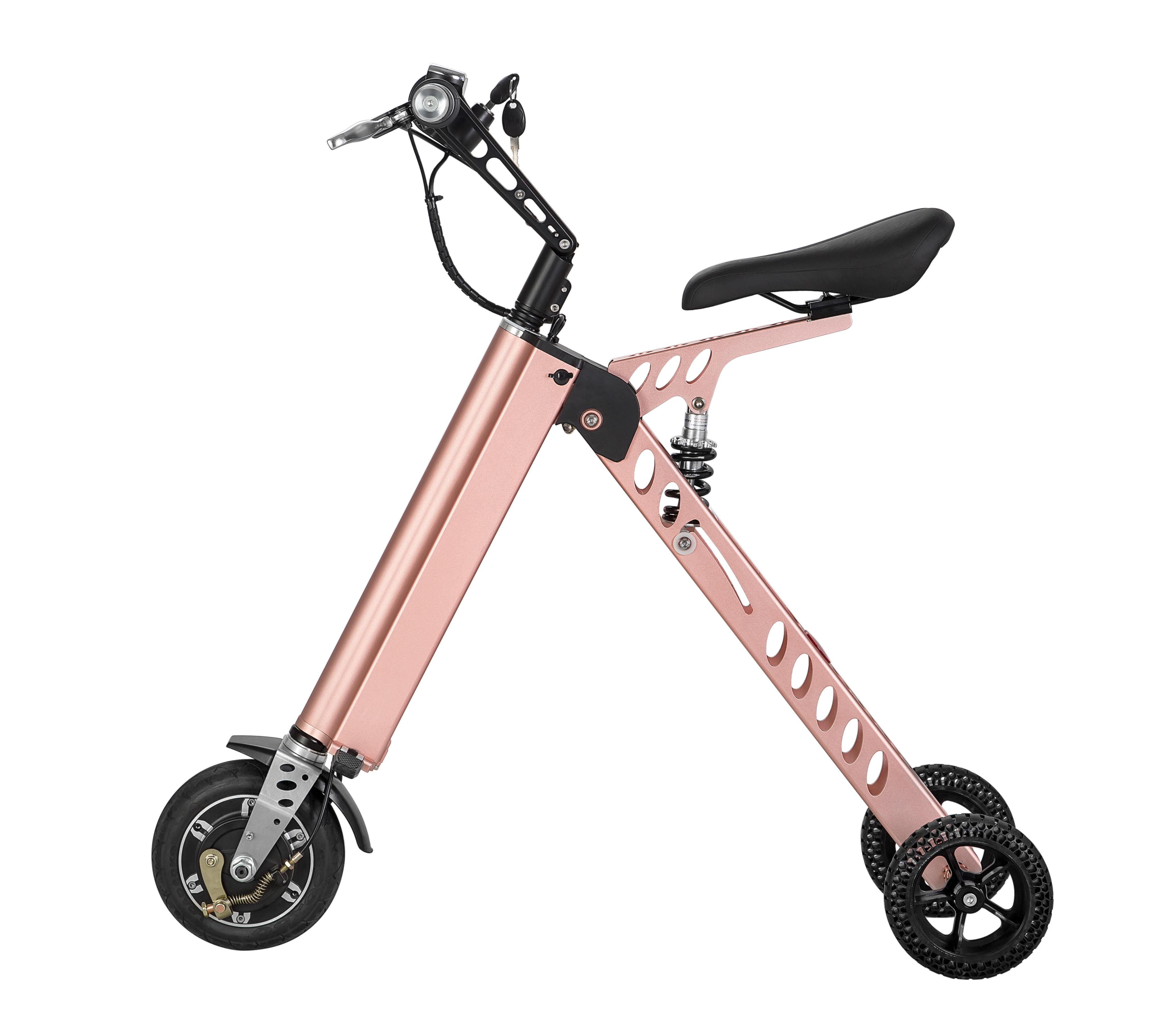8 Inch Foldable Electric Bike / Three Wheel Folding Bike With Shock ...
