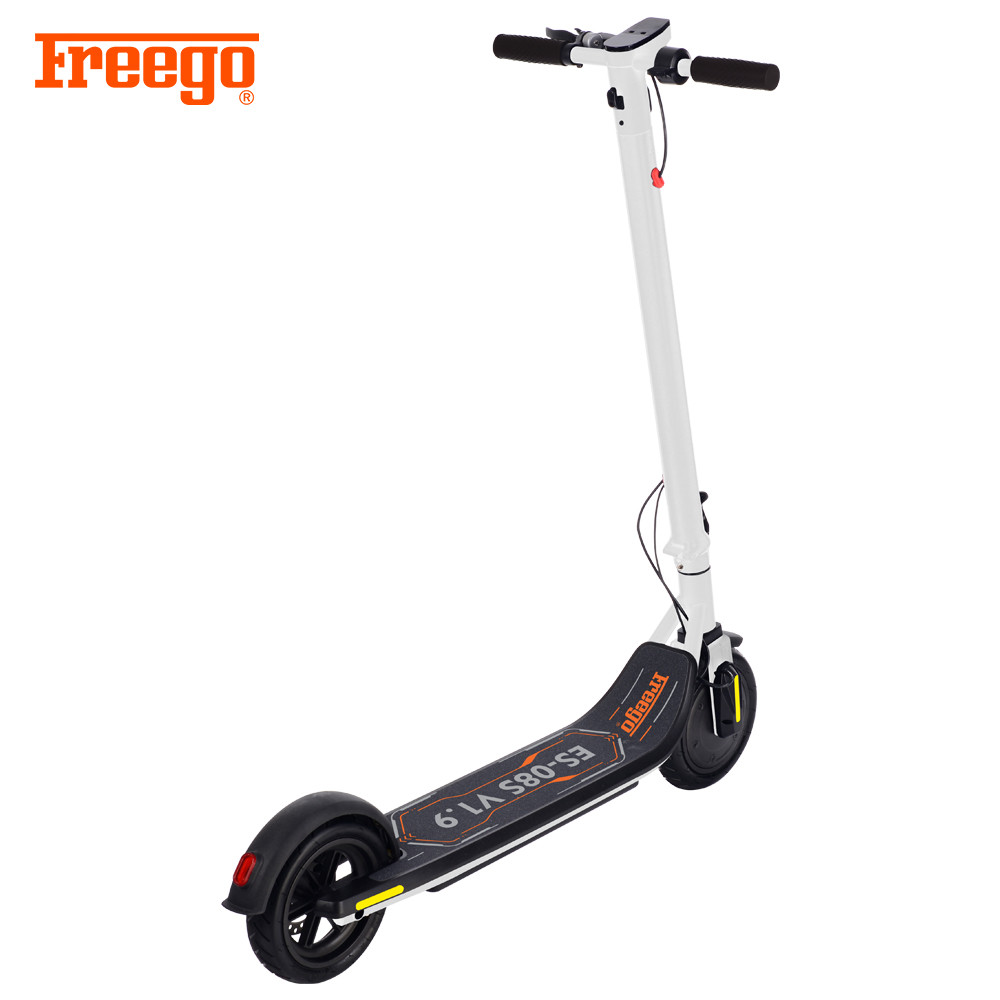 350W Short Trip Portable Electric Foot Scooter With Hand Brake LED Display